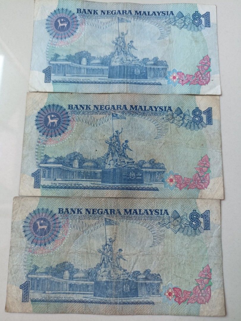 (3 pcs) Duit Lama Malaysia Rm1 Siri 5, Hobbies & Toys, Collectibles ...