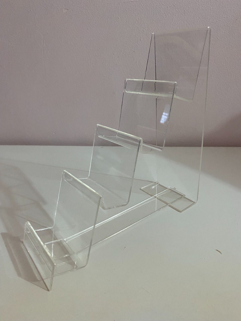 4-Tier Clear Acrylic Step Stair Display, Hobbies & Toys, Toys & Games ...