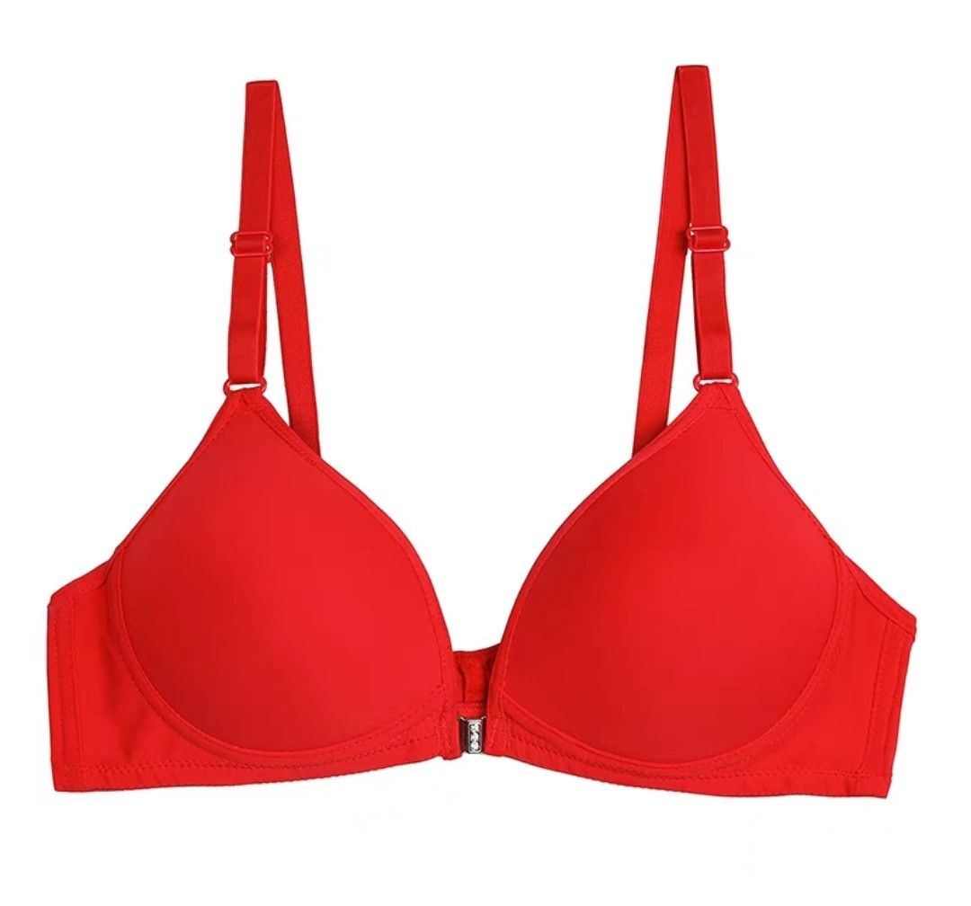 [7 color] Women front lock push up bra, Women's Fashion, New ...