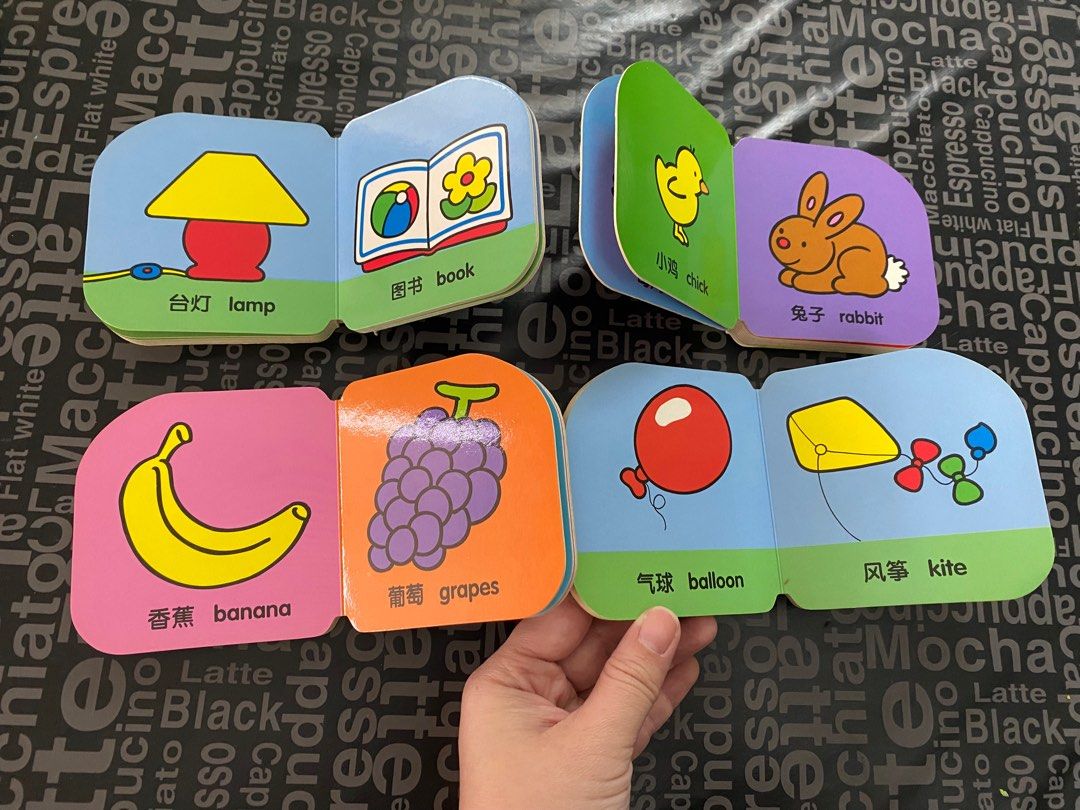 8 Billingual Chinese English Baby Board Books (Set of 8), Hobbies ...