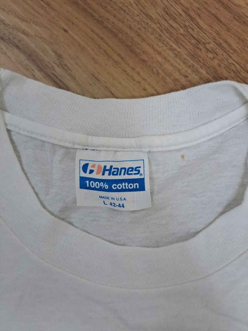 [ Vintage ] Hanes 100% Cotton ' Ecology' Made In U.S.A - Pit 20, Men's ...