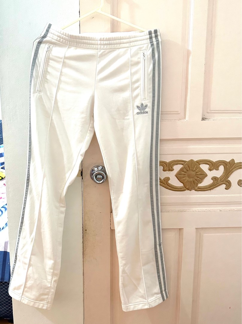 ADIDAS Vintage White Jogging Pants Limited Edition, Women's Fashion ...