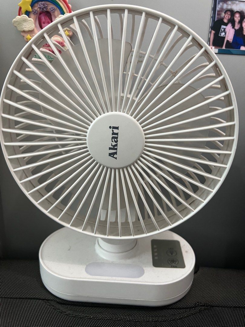 Akari LED Desk Fan on Carousell
