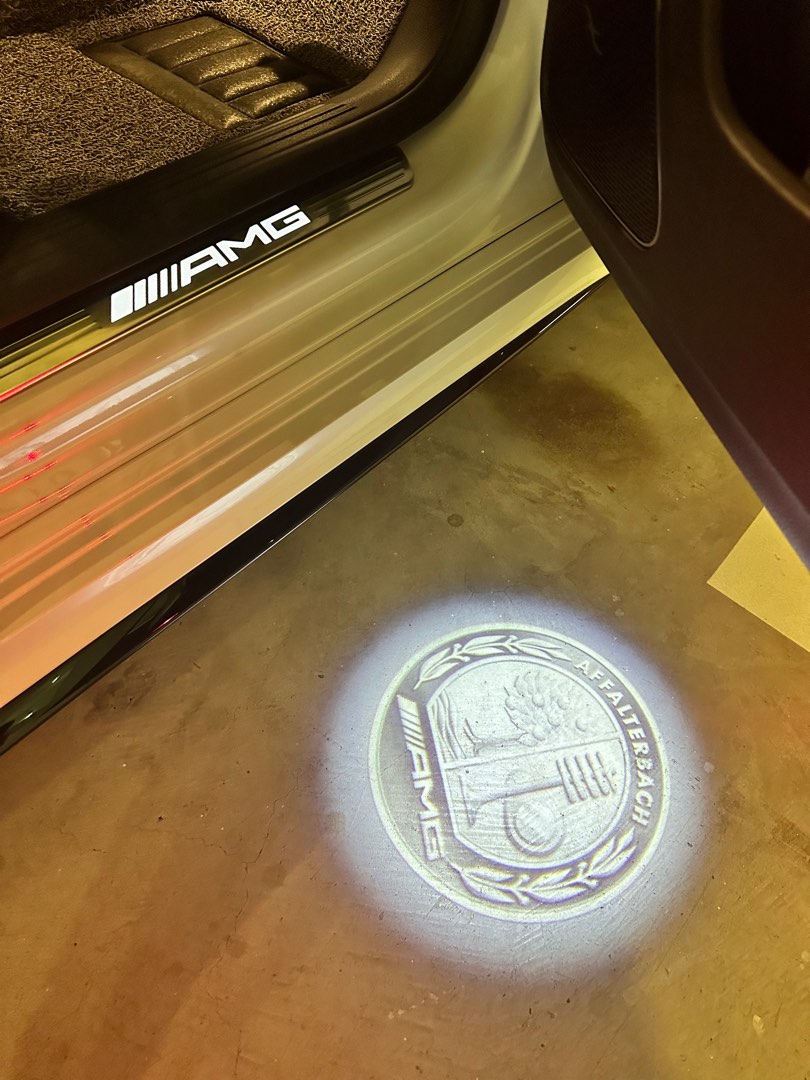 Genuine Mercedes AMG Emblem LED Logo Projector Kit (Affalterbach Logo ...