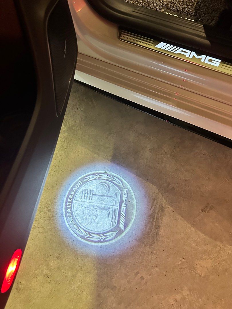 Genuine Mercedes AMG Emblem LED Logo Projector Kit (Affalterbach Logo ...