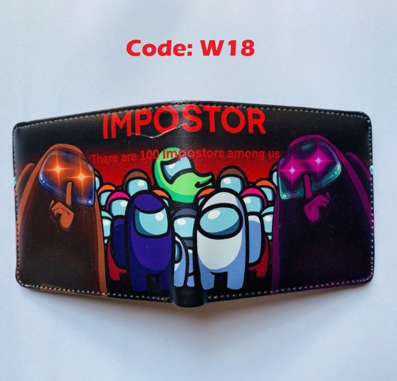 Among Us Wallet★PU Bifold Short Wallets★Kids Wallet★Imposter Wallet ...
