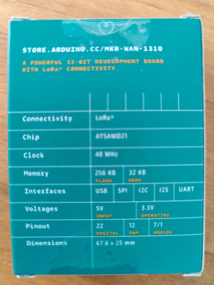 Arduino Mkr Wan 1310 With Gsm Antenna For Lorawan Asia 920 923mhz [unopened] Computers And Tech