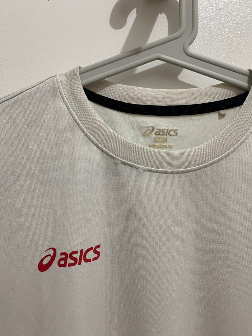 Asics dri fit shirt (white), Men's Fashion, Tops & Sets, Tshirts & Polo ...