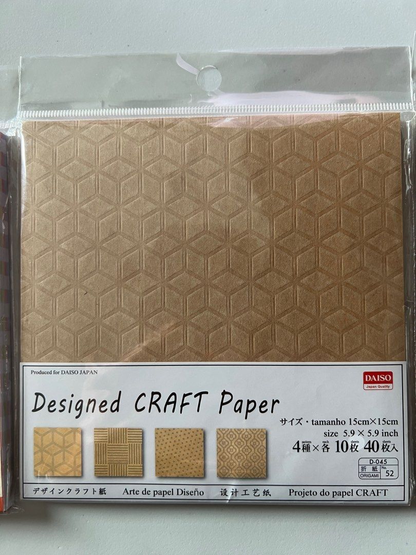 Assorted Craft Papers from Daiso, Hobbies & Toys, Stationery & Craft ...
