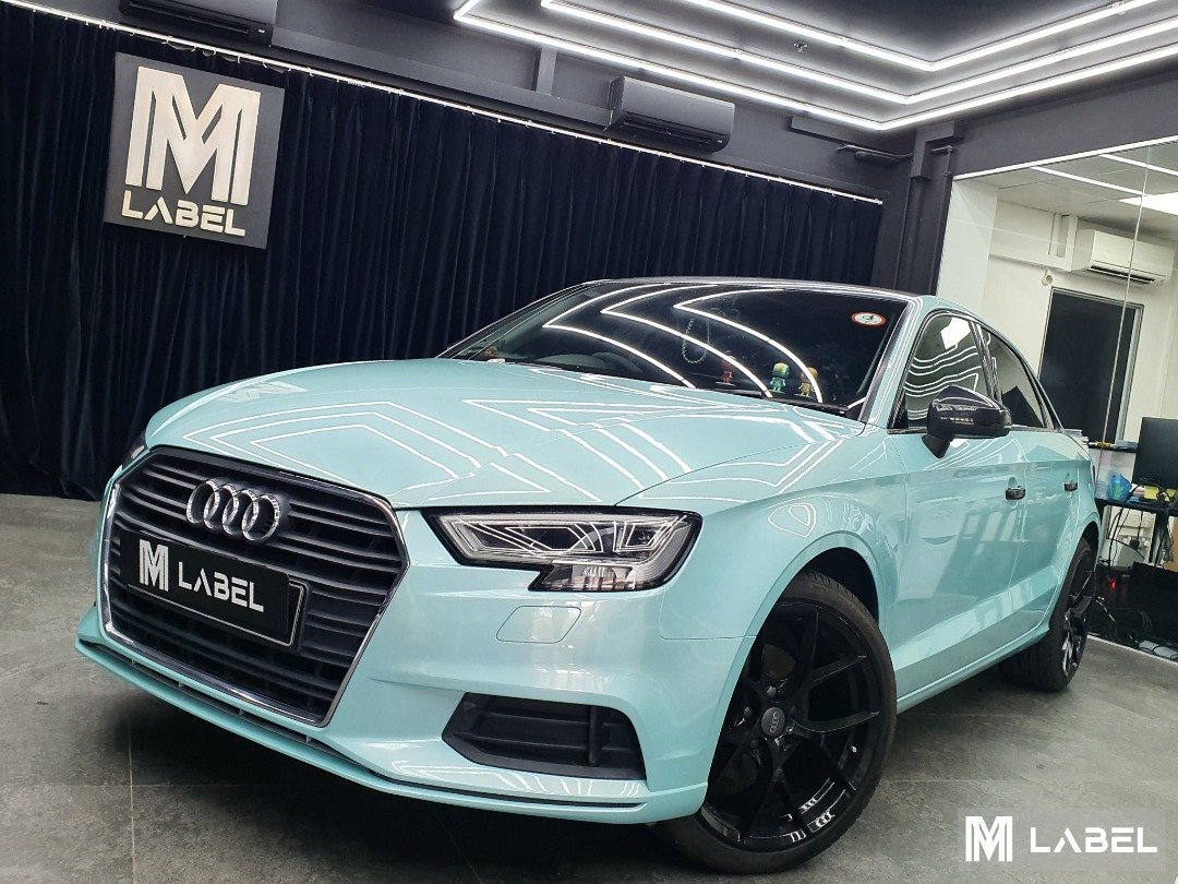 Audi A3 Full Vinyl Wrap - Diamond Laser Tiffany, Car Accessories, Car ...