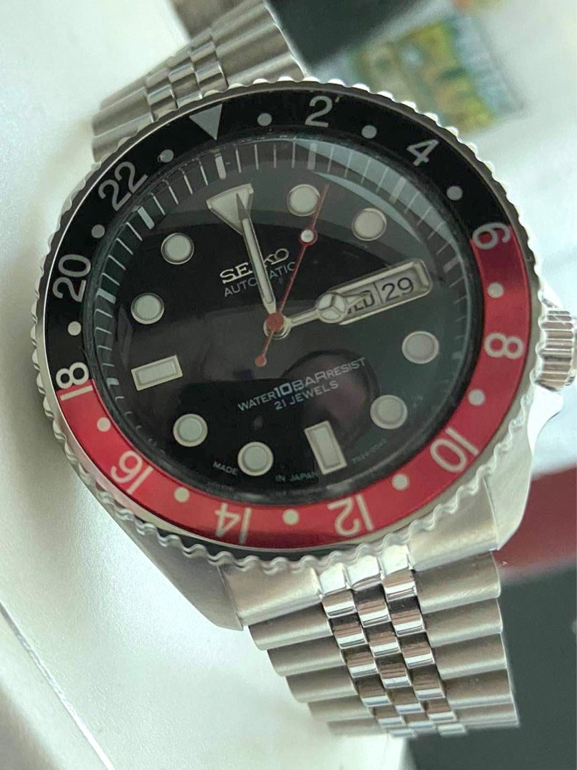 Auth SEIKO (Coke Modified) Japan Stainless Steel, Men's Fashion ...