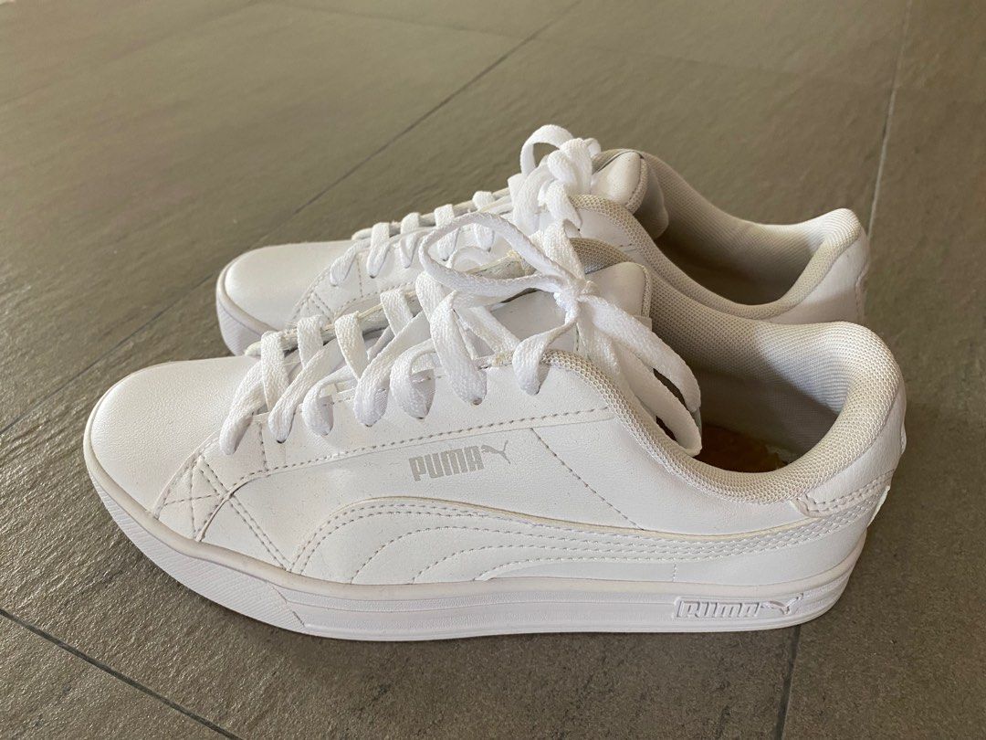 Authentic Puma White Sneakers, Women's Fashion, Footwear, Sneakers on ...