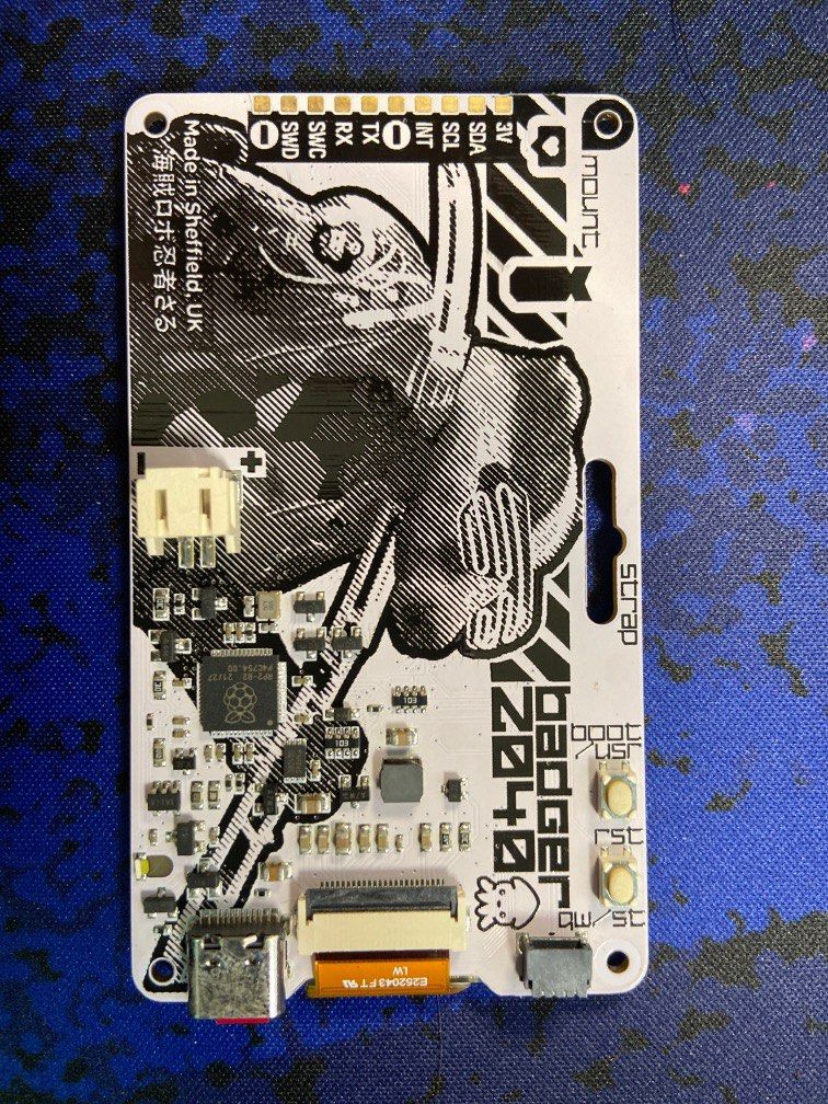 Badger2040 Programmable eink display, Computers & Tech, Parts ...