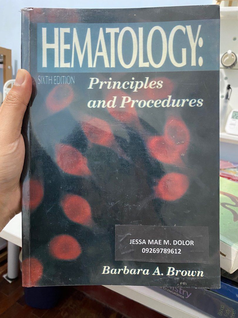 Barbara Brown Hematology: Principles and Procedures 6th Ed, Hobbies ...