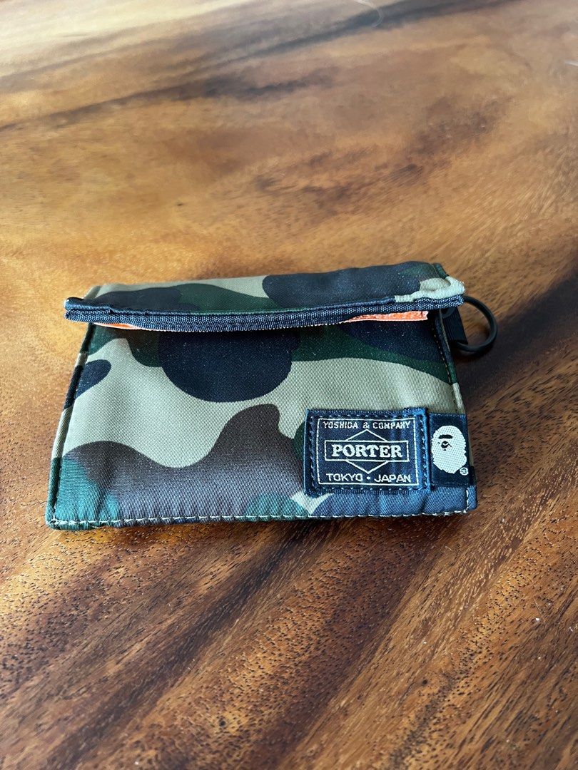 Bathing Ape collab Wallet with Porter, Men's Fashion, Watches ...