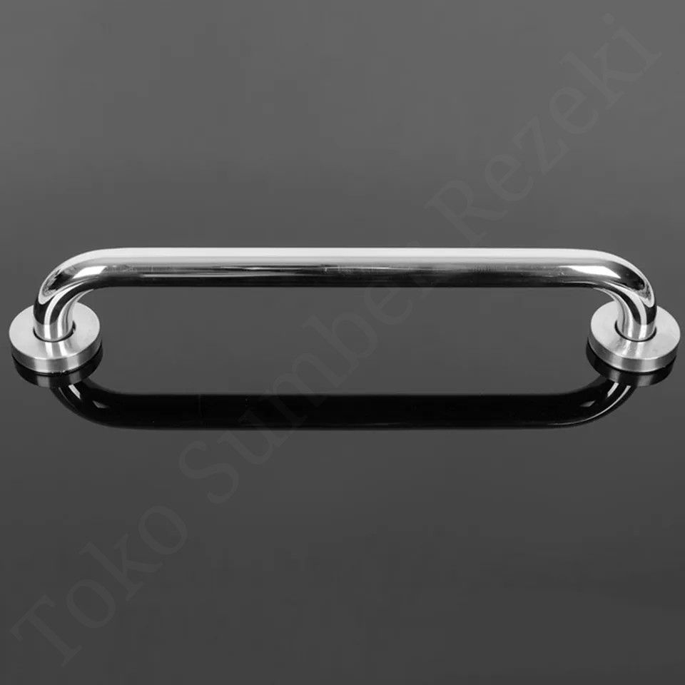 Bathroom Handle Grab 60 CM Hand Besi Bar Toilet Bor Pegangan Stainless ...