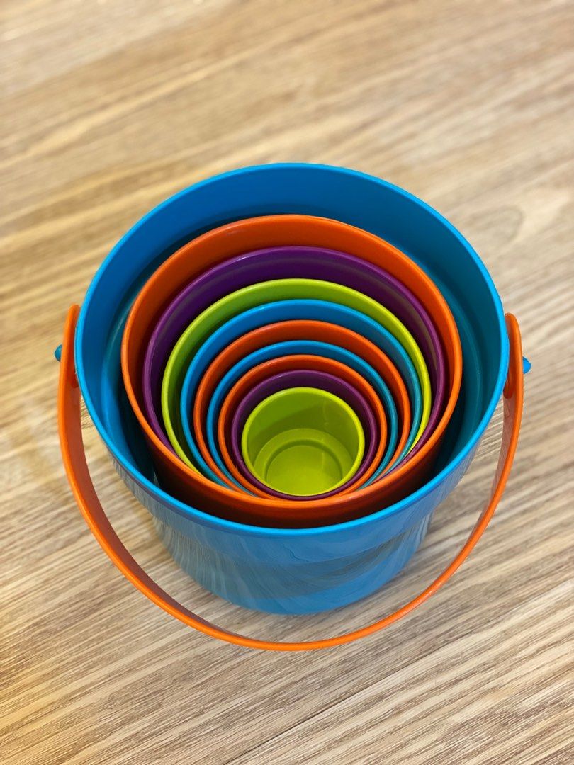 Battat Stacking Cups Buckets Pails, Babies & Kids, Infant Playtime on ...