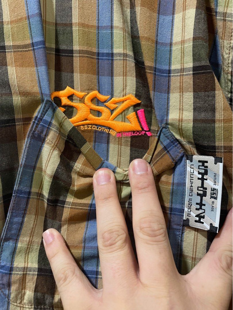 BEAMS SSZ 23SS MADRAS 刺繡 SHT, 他的時尚, 上衣與西裝, T恤、Polo衫在旋轉拍賣