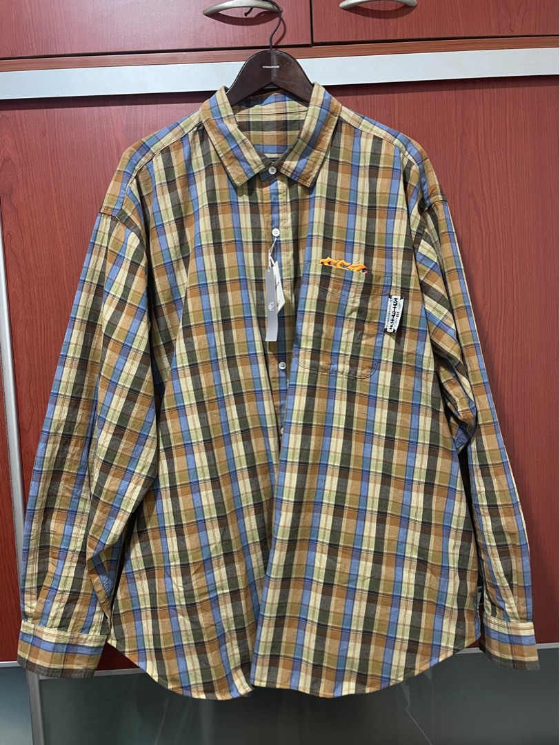 BEAMS SSZ 23SS MADRAS 刺繡 SHT, 他的時尚, 上衣與西裝, T恤、Polo衫在旋轉拍賣