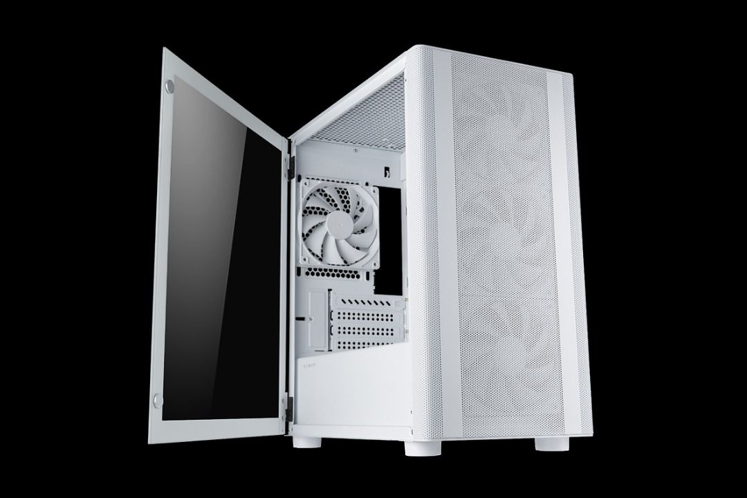 CASING TECWARE FLATLINE TG MESH WITH 3+1 FANS MATX CASE - WHITE, Computers & Tech, Desktops on ...