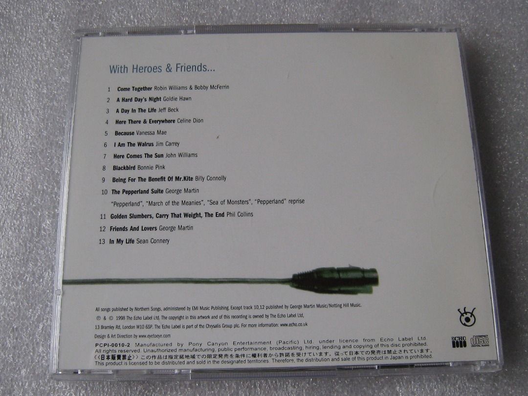 CD,GEORGE MARTIN,IN MY LIFE,ROBIN WILLIAM,BOBBY Mc FERRIN,CELINE DION ...