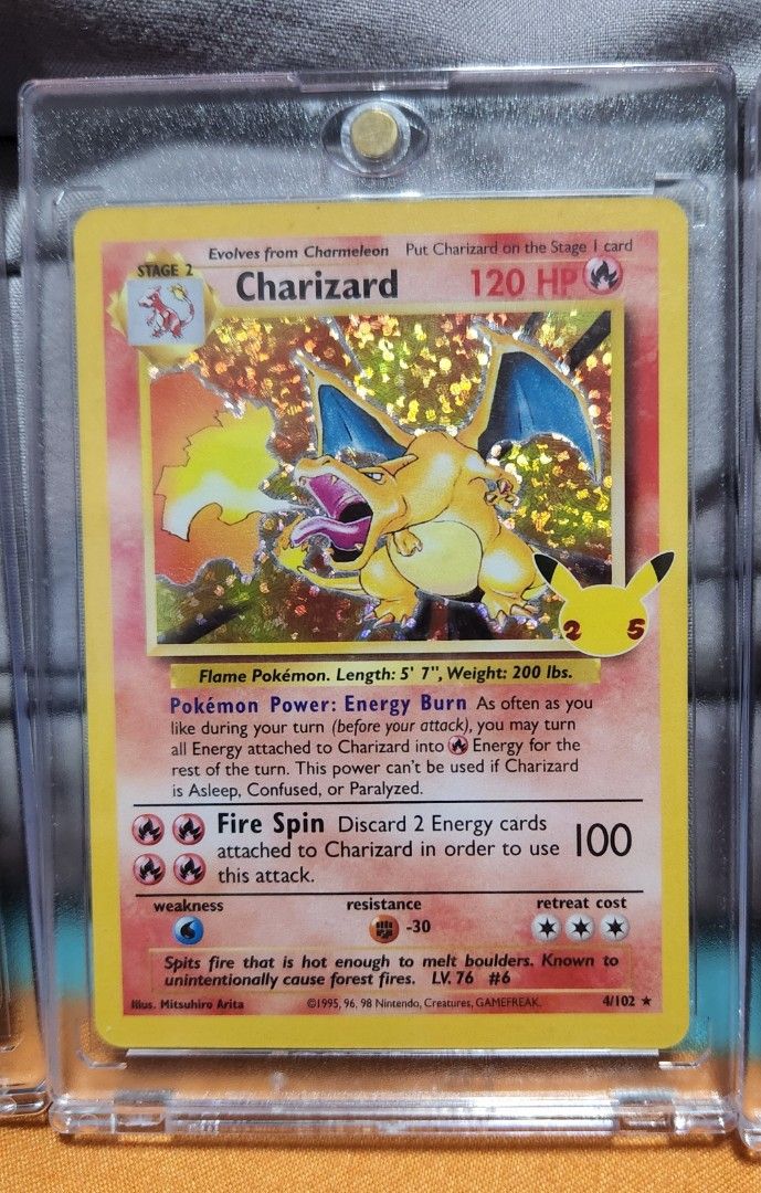 Charizard 25th anniversary English, Hobbies & Toys, Toys & Games on ...