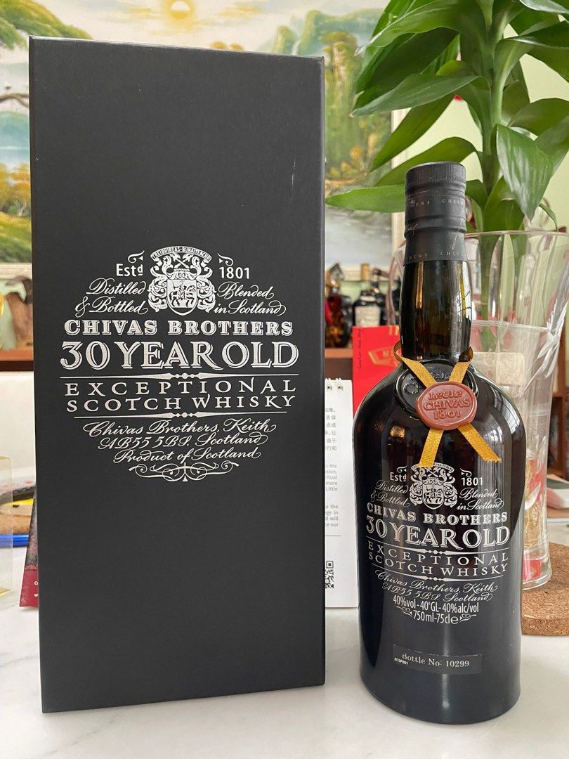 Chivas Brothers 30 Years Old 1980S, Food & Drinks, Alcoholic Beverages ...