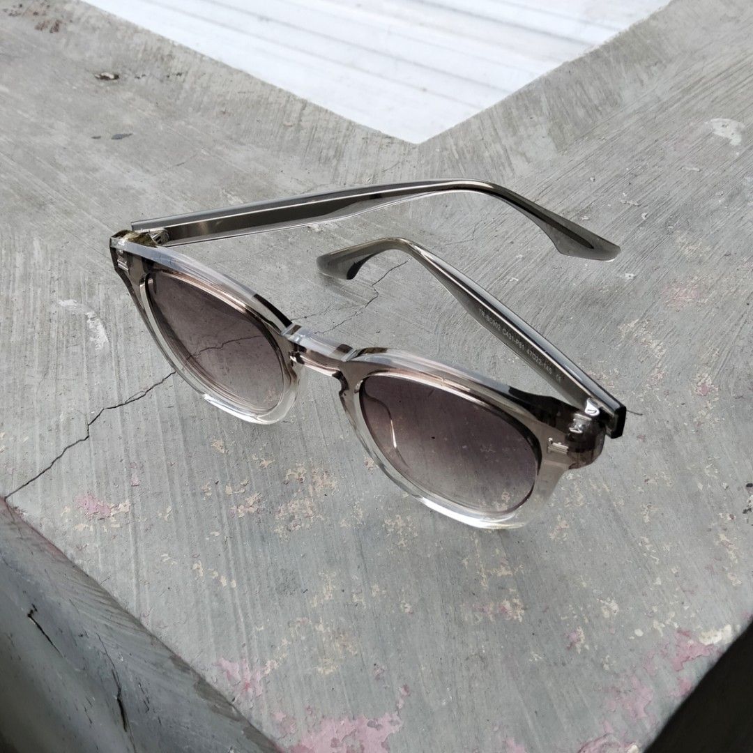 (COD) Contoh lensa Minus diwarna Gradasi Grey, Fesyen Pria, Aksesoris ...