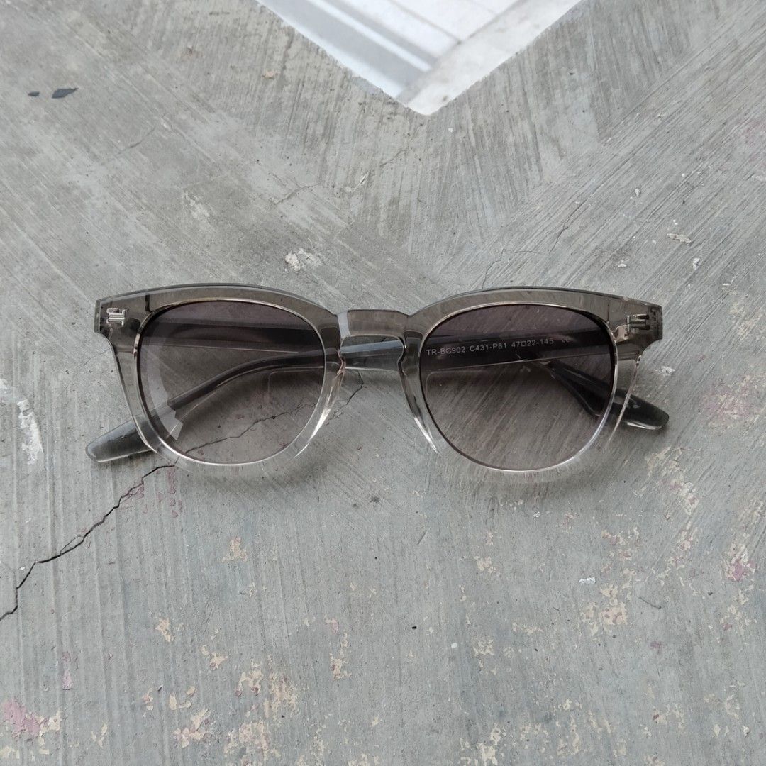 (COD) Contoh lensa Minus diwarna Gradasi Grey, Fesyen Pria, Aksesoris ...