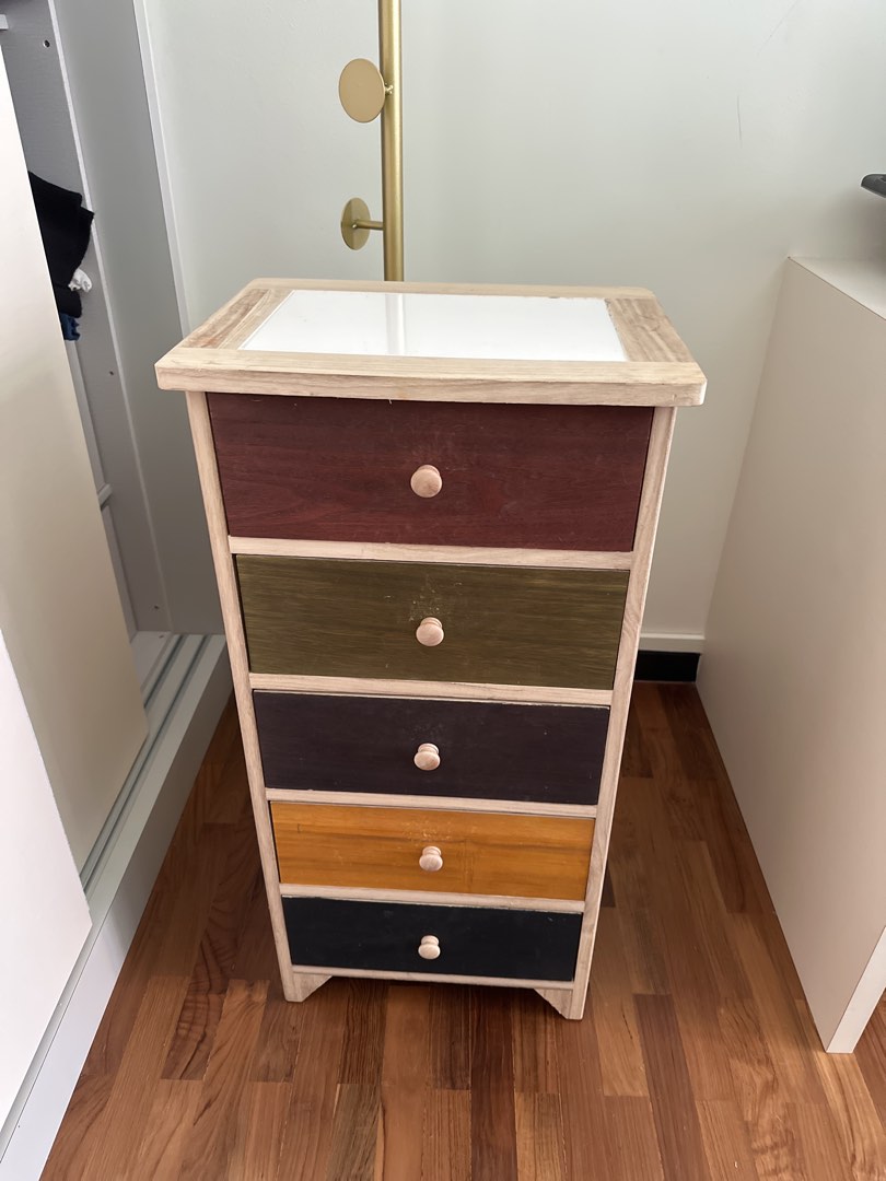 Colourful drawer, Furniture & Home Living, Furniture, Shelves, Cabinets ...