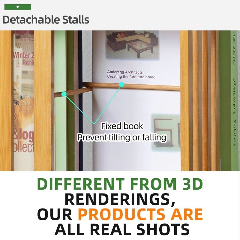 Creative Rotation Bookshelf 360 Degrees Simple Children's Storage ...