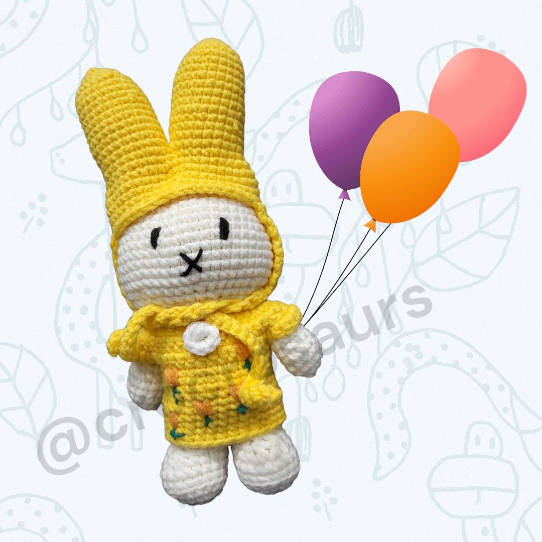 Crochet amigurumi miffy, Hobbies & Toys, Stationery & Craft, Handmade ...