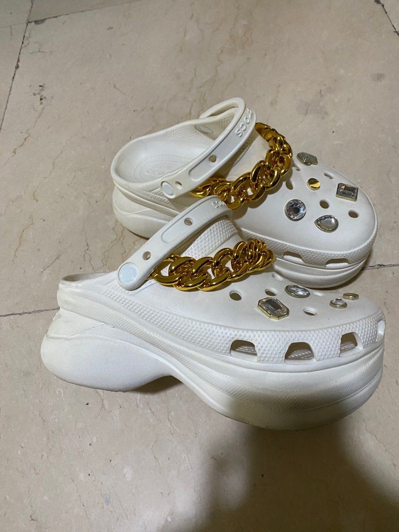 crocs class A elegant white platformed on Carousell