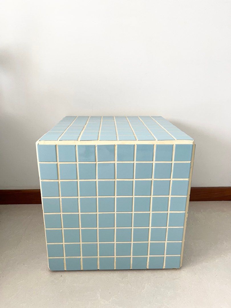 Cube Block Tile Square Plinth Custom Display Table, Furniture & Home ...