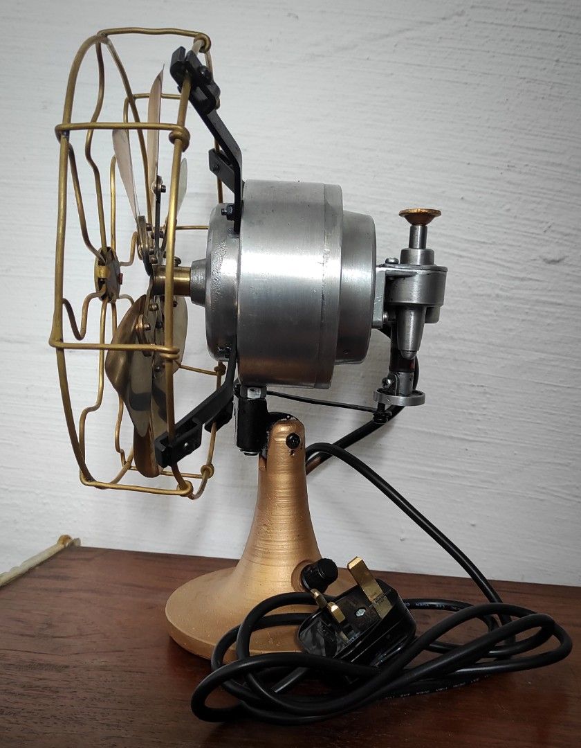 Cute Brass 8" Vintage Table Fan, Hobbies & Toys, Memorabilia ...