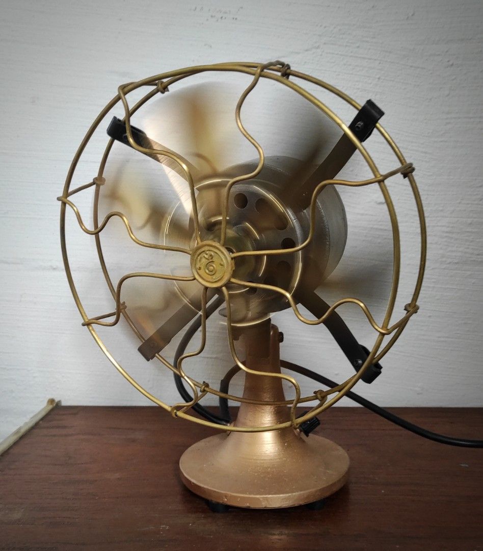 Cute Brass 8" Vintage Table Fan, Hobbies & Toys, Memorabilia ...