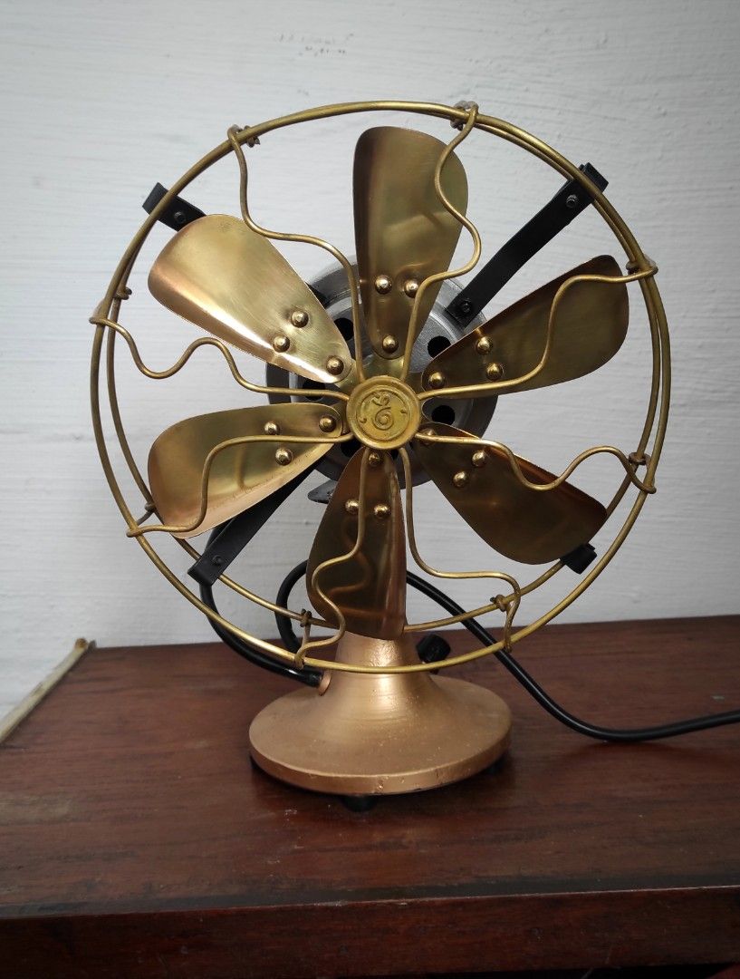 Cute Brass 8" Vintage Table Fan, Hobbies & Toys, Memorabilia ...