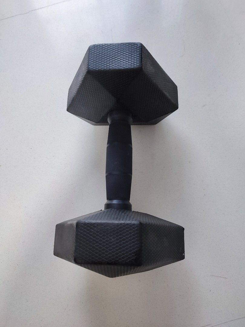 Decathlon 10kg dumbbell, Sports Equipment, Exercise & Fitness, Weights ...