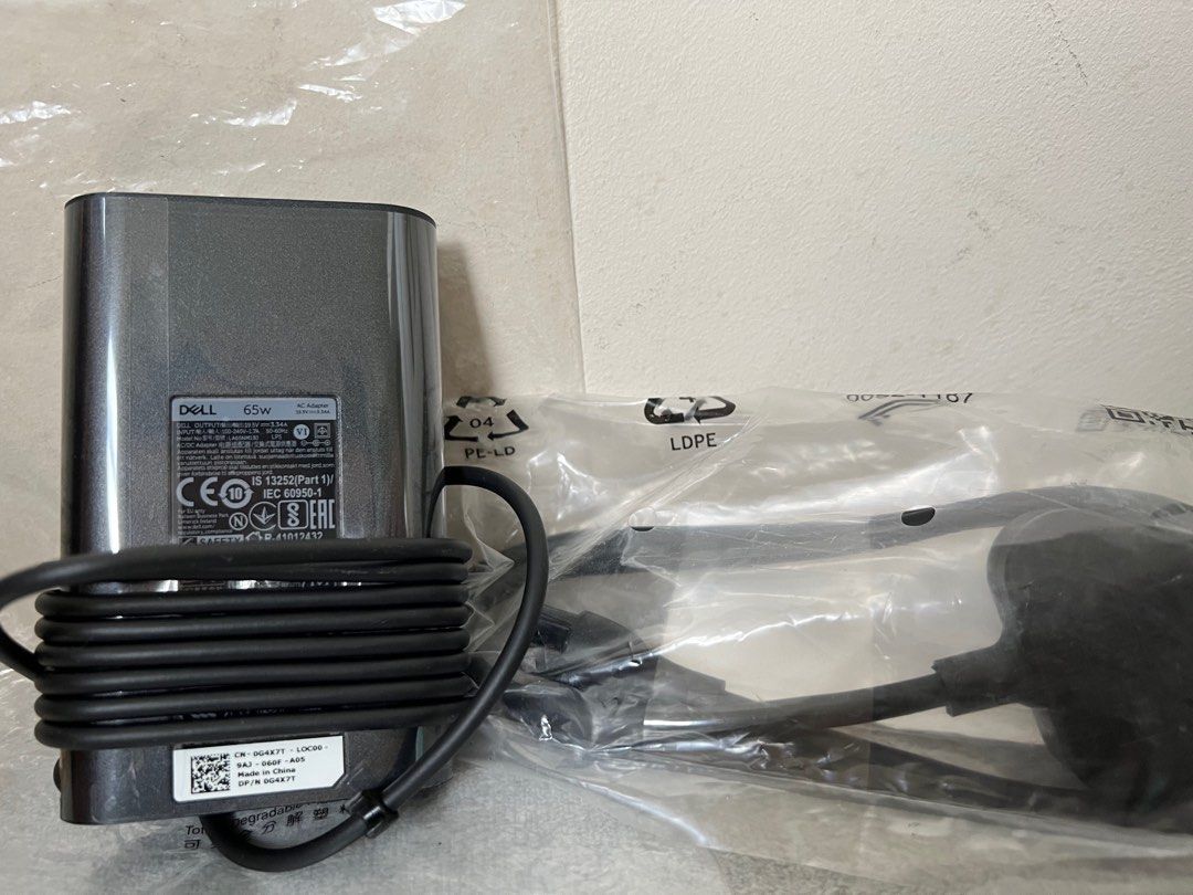 Dell Original Laptop Charger Travel Adapter W Computers Tech Parts Accessories Cables
