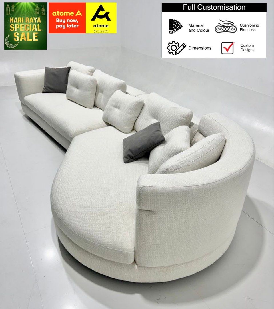 Designer Curve Sofa Length 160cm Arthur Modern Luxury Designer Curve ...