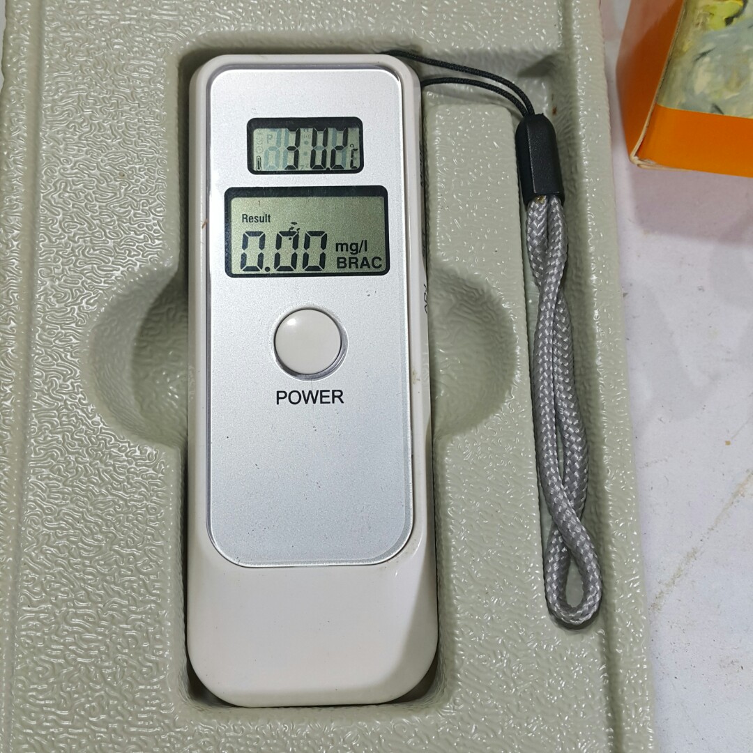 Digital Alcohol Tester with Clock Thermometer on Carousell