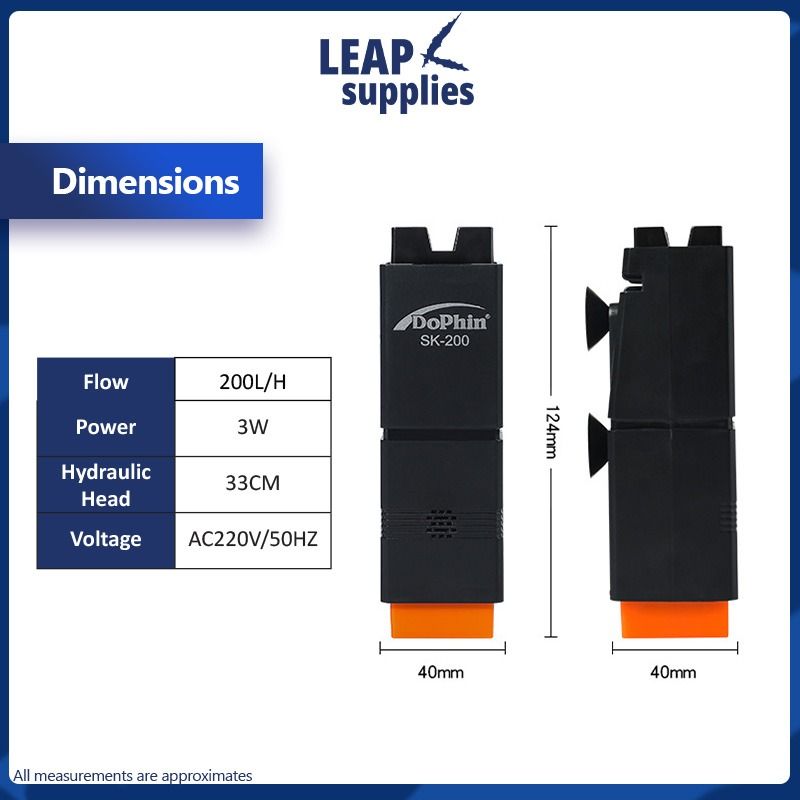 Dophin SK-200 Surface Skimmer | Marine Tank Skimmer | Freshwater Tank Skimmer, Pet Supplies ...