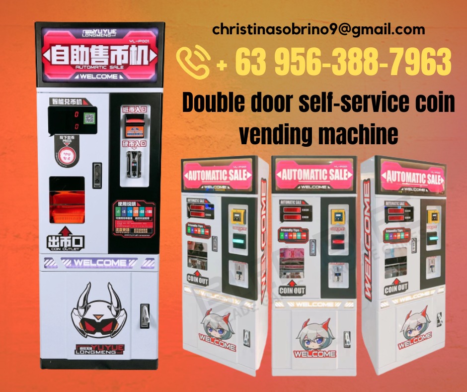 Double door self-service coin vending machine, Commercial & Industrial ...