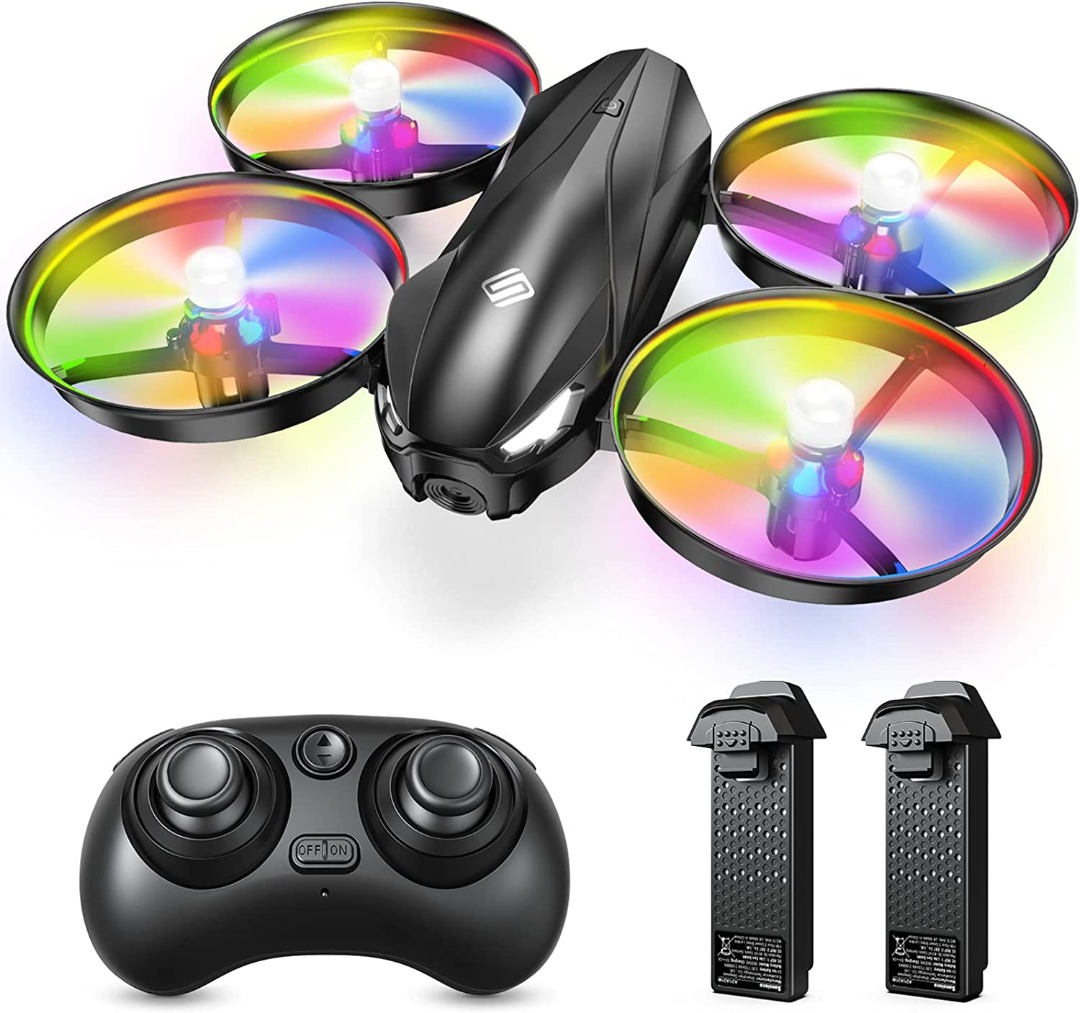 Drone for Kids, RC Drone for Toy with Colorful LED Lights, 3 Speeds, 3D ...