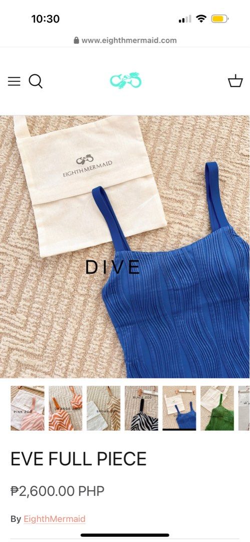 Eighth Mermaid Eve One Piece Swimmies on Carousell