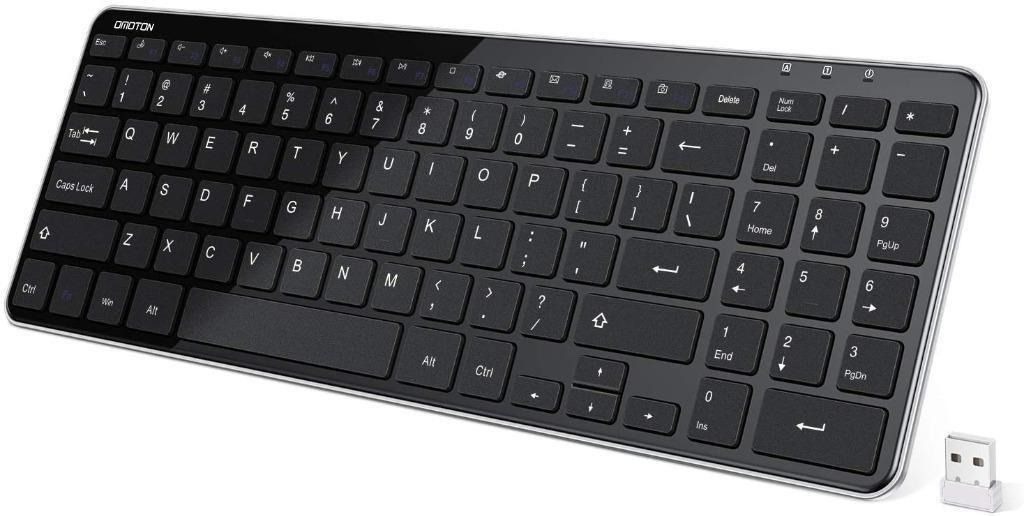 F2134 OMOTON Wireless Keyboard WK002 , Ultra Slim Computer Keyboard ...