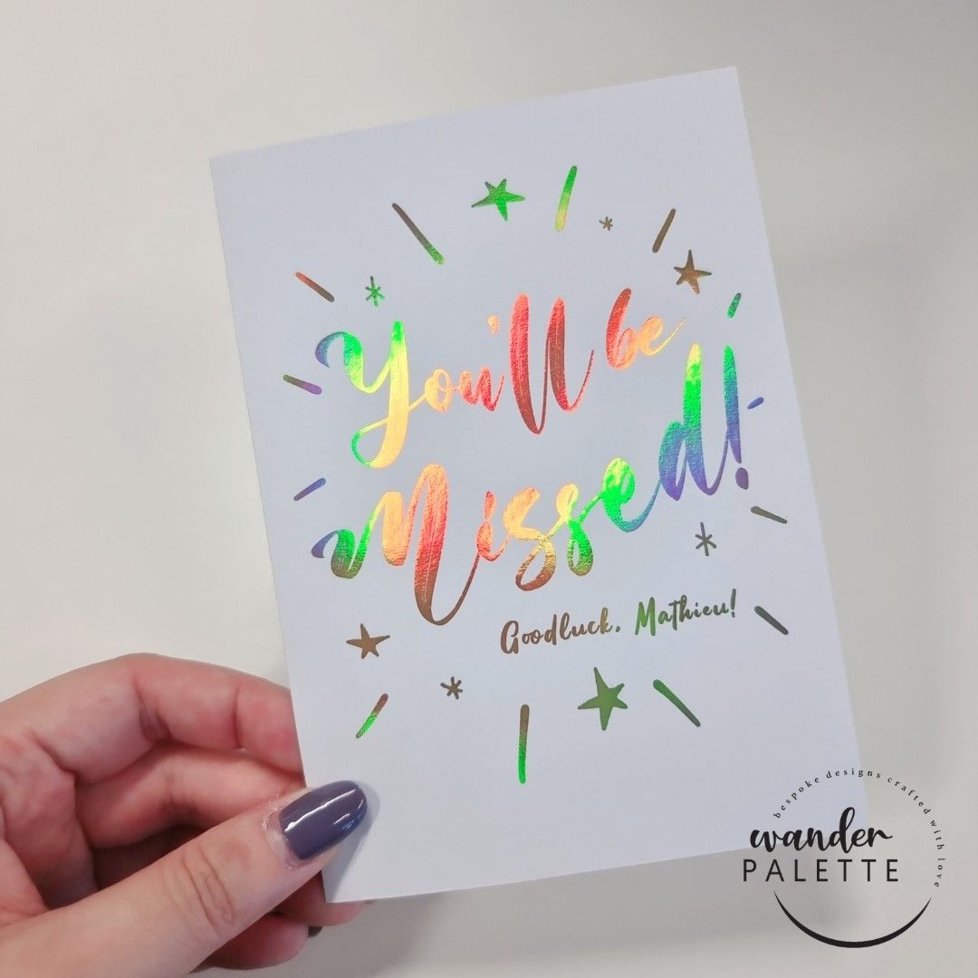 Farewell Card | Goodbye Card | Farewell Card | Customized Farewell Card ...