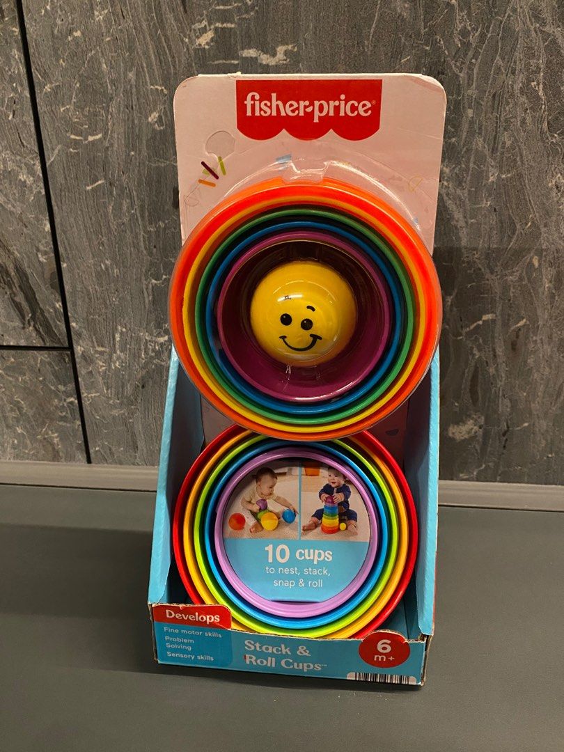 Fisher-price Stack & Roll Cups, Babies & Kids, Infant Playtime on Carousell