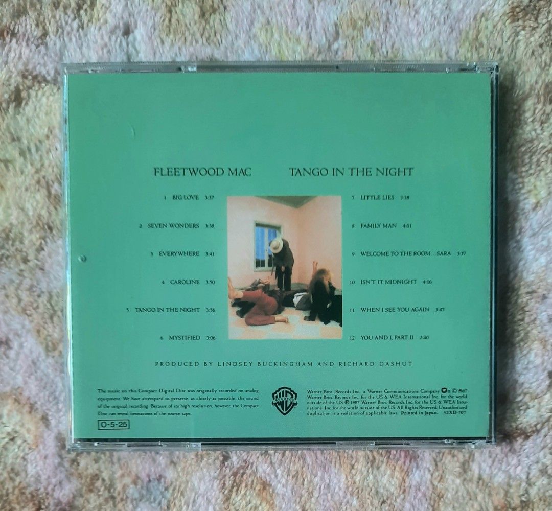 Fleetwood Mac - Tango In The Night CD, Hobbies & Toys, Music & Media, CDs & DVDs on Carousell