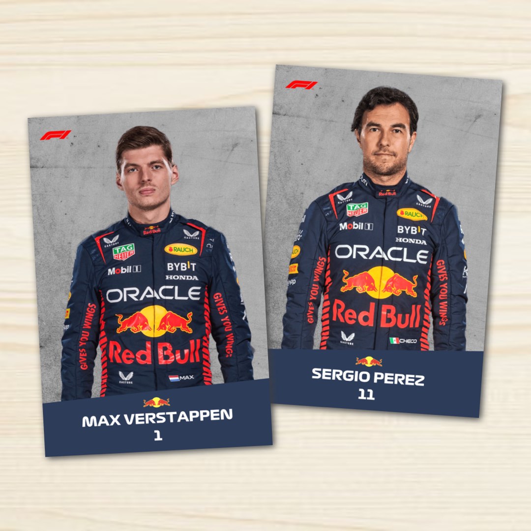 Formula 1 Driver Prints - F1 Fan Card Collection (Verstappen, Checo ...
